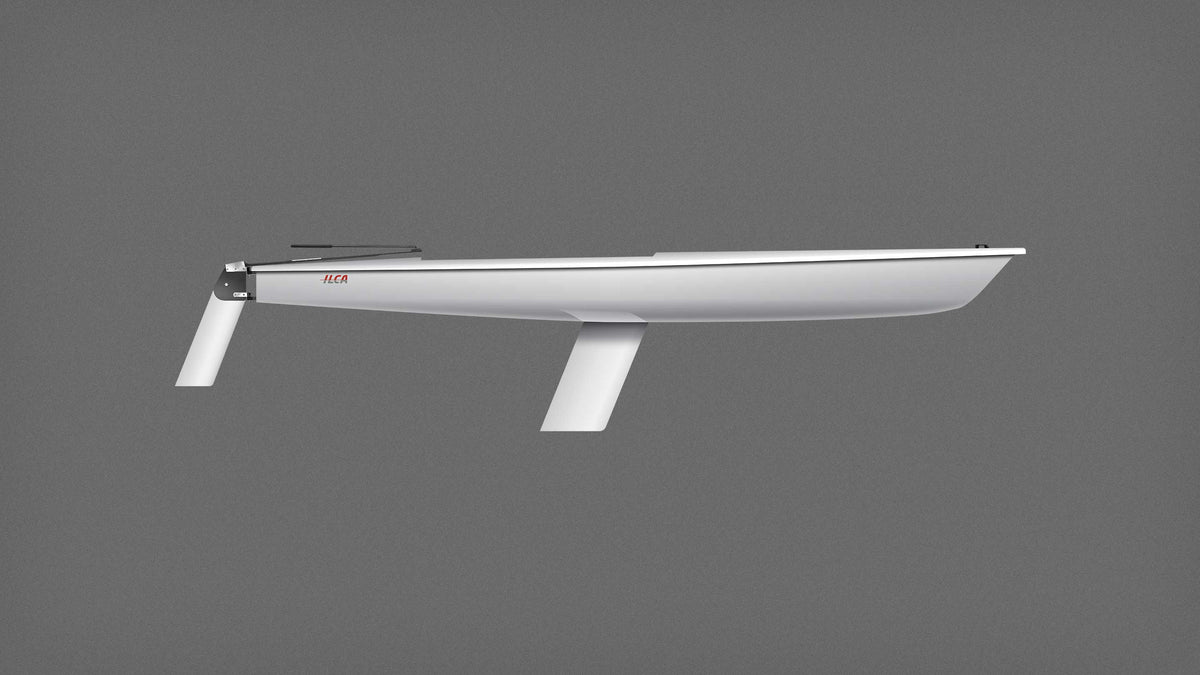 ILCA Dinghy Custom Half Hull Print - Custom Digital Boat Art + Gifts ...