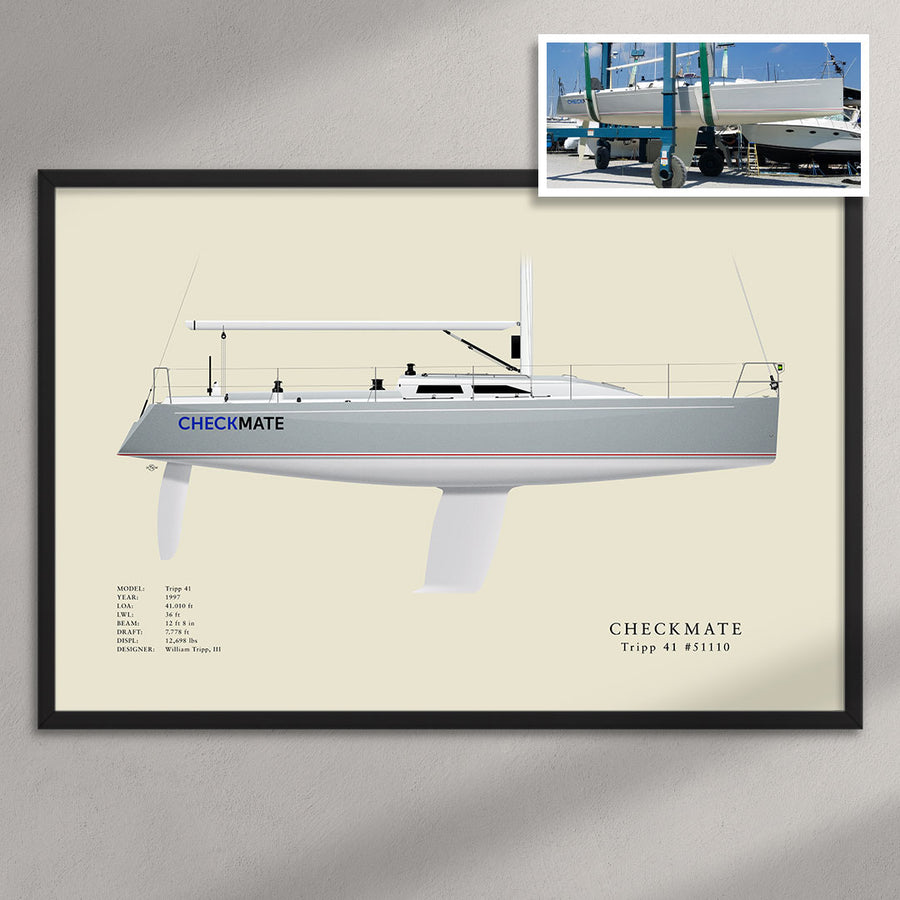 Custom Half Hull Print - Custom Digital Boat Art + Gifts For Boaters ...