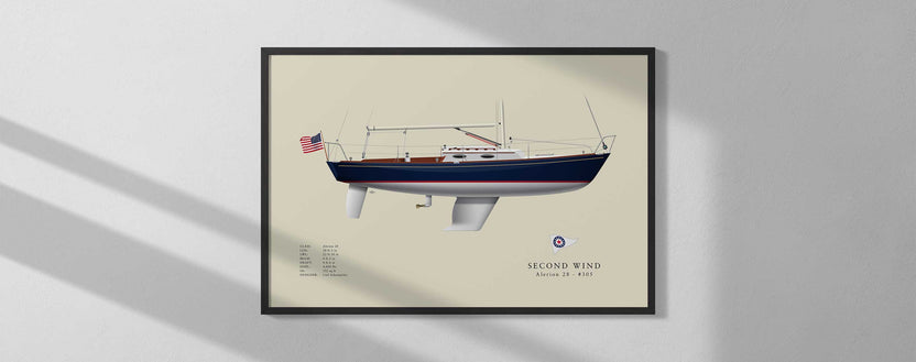 Custom Half Hull Print - Custom Digital Boat Art + Gifts For Boaters ...