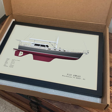 Custom Half Hull Print - Custom Digital Boat Art + Gifts For Boaters ...
